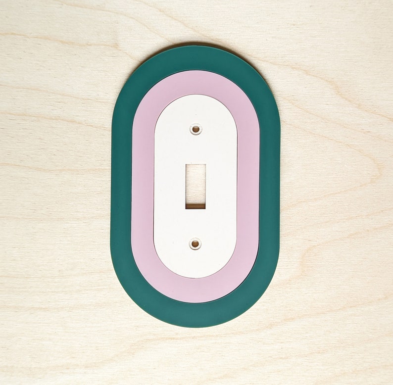 Retro Rounded Corner Light Double Switch Plate Cover - Etsy