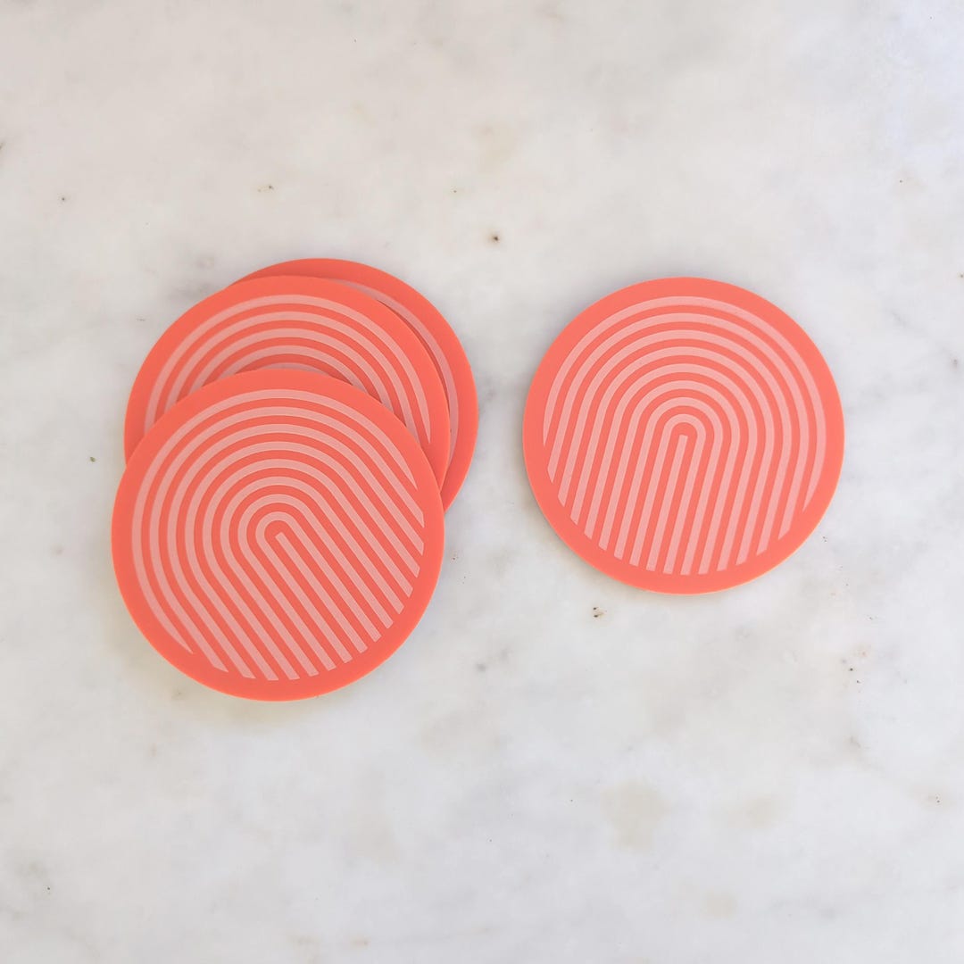 Graphic Arches Acrylic Coasters Set of 4 - Etsy