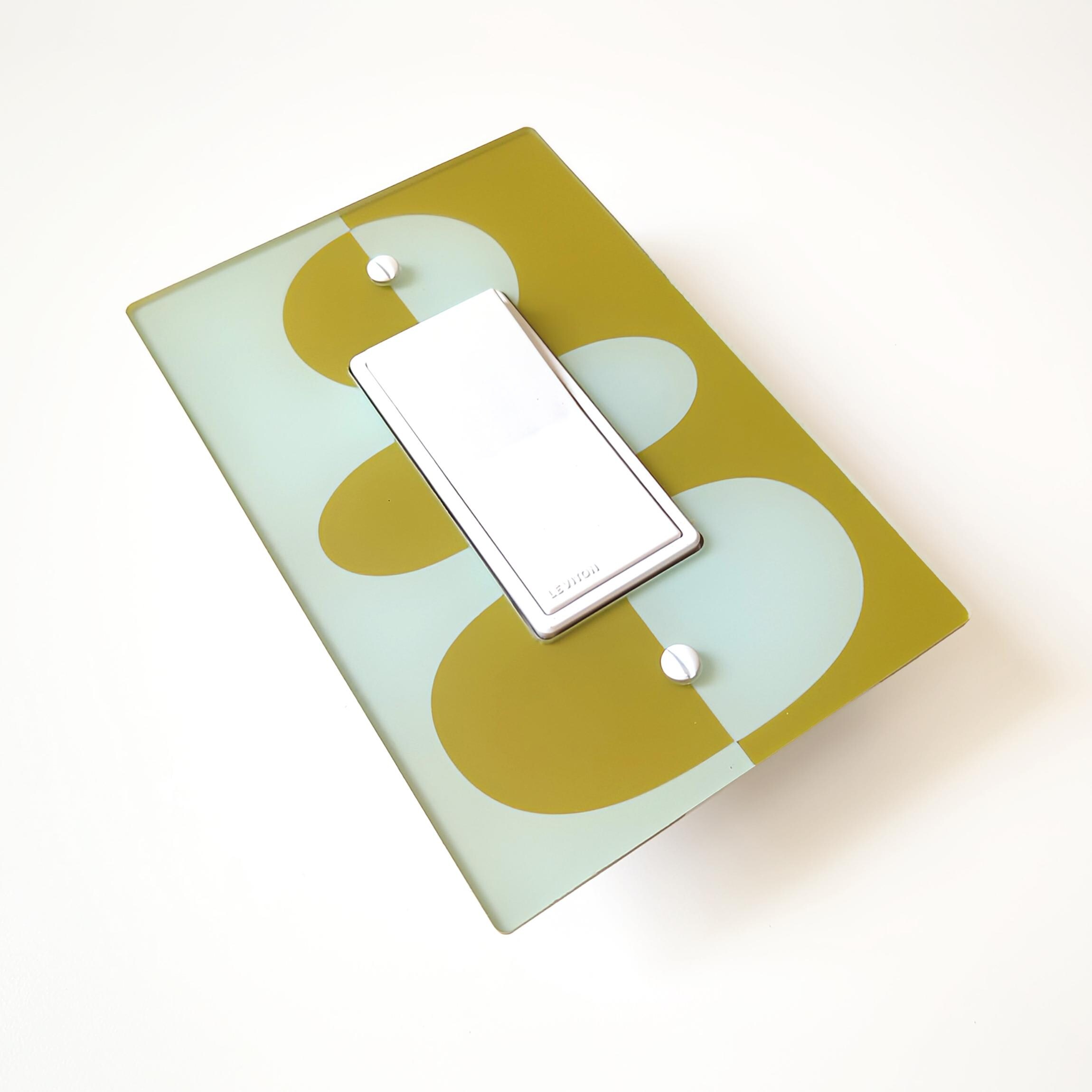 Retro Sculptural Form Switch Plate and Outlet Covers - Multiple Colors ...