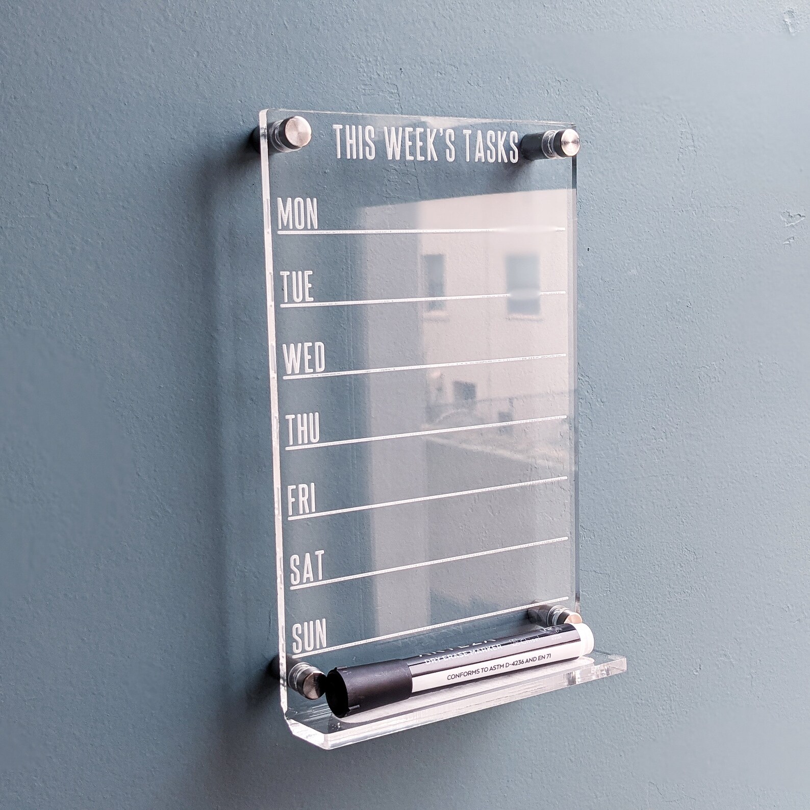 This Week's Tasks Clear Acrylic Dry Erase Board - Etsy