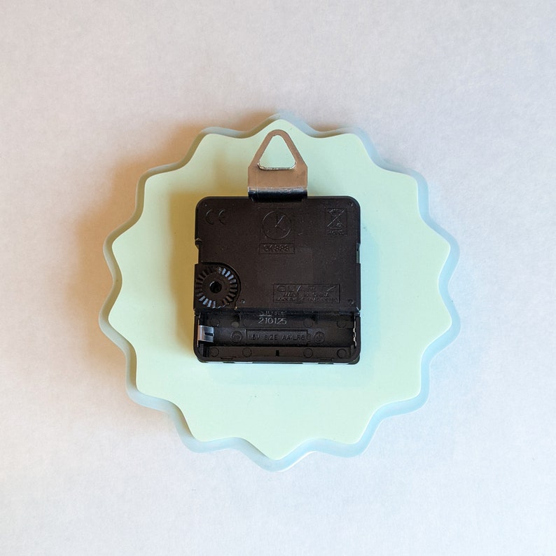 Mini Fluted Geometric Acrylic Wall Clock - Etsy