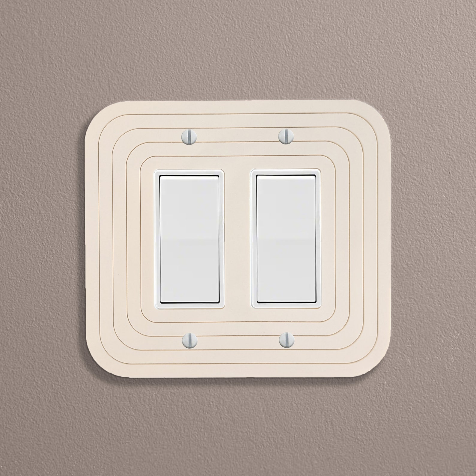 Minimalist Oval Double Light Switch Plate Cover Multiple - Etsy