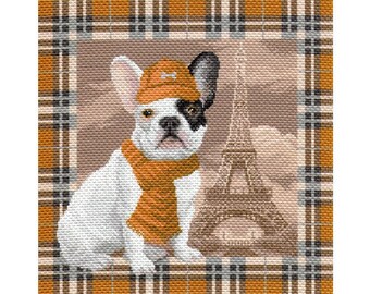 Needlepoint bulldog | Etsy