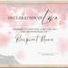 Certificate of LOVE Declaration of Love Valentine's Gift - Etsy