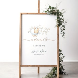 Dedication Welcome Sign Template, Dedication Banner Welcome to Baptism ...