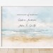 Beach Wedding Ceremony Certificate Template Editable Summer Beach ...