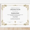 Pastor Emeritus Church Recognition Certificate Template, Church Award ...