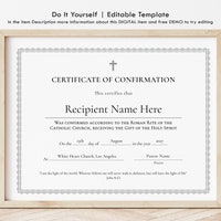 Catholic Certificate Border With Vatican Emblem | Editable PSD for ...