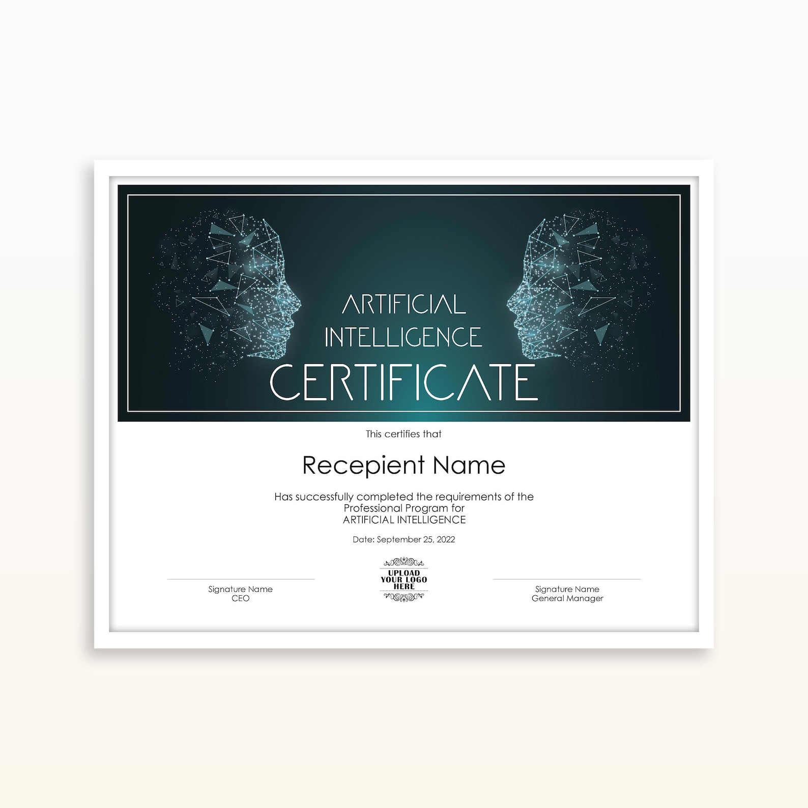 Iq Certificate Template - Toptemplate.my.id