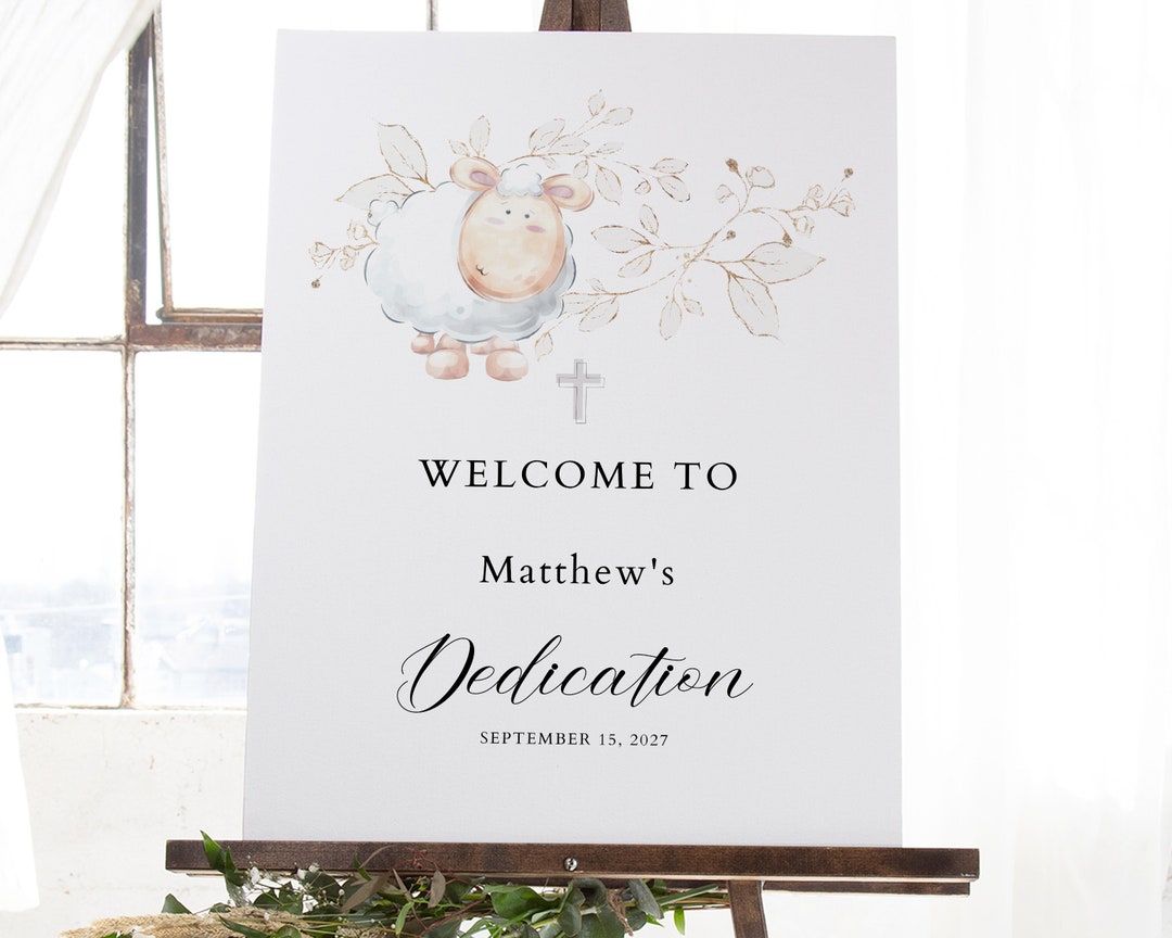Dedication Welcome Sign Template Dedication Banner Welcome to - Etsy
