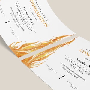 Confirmation Certificate Template, Editable Certificate Receiving the ...