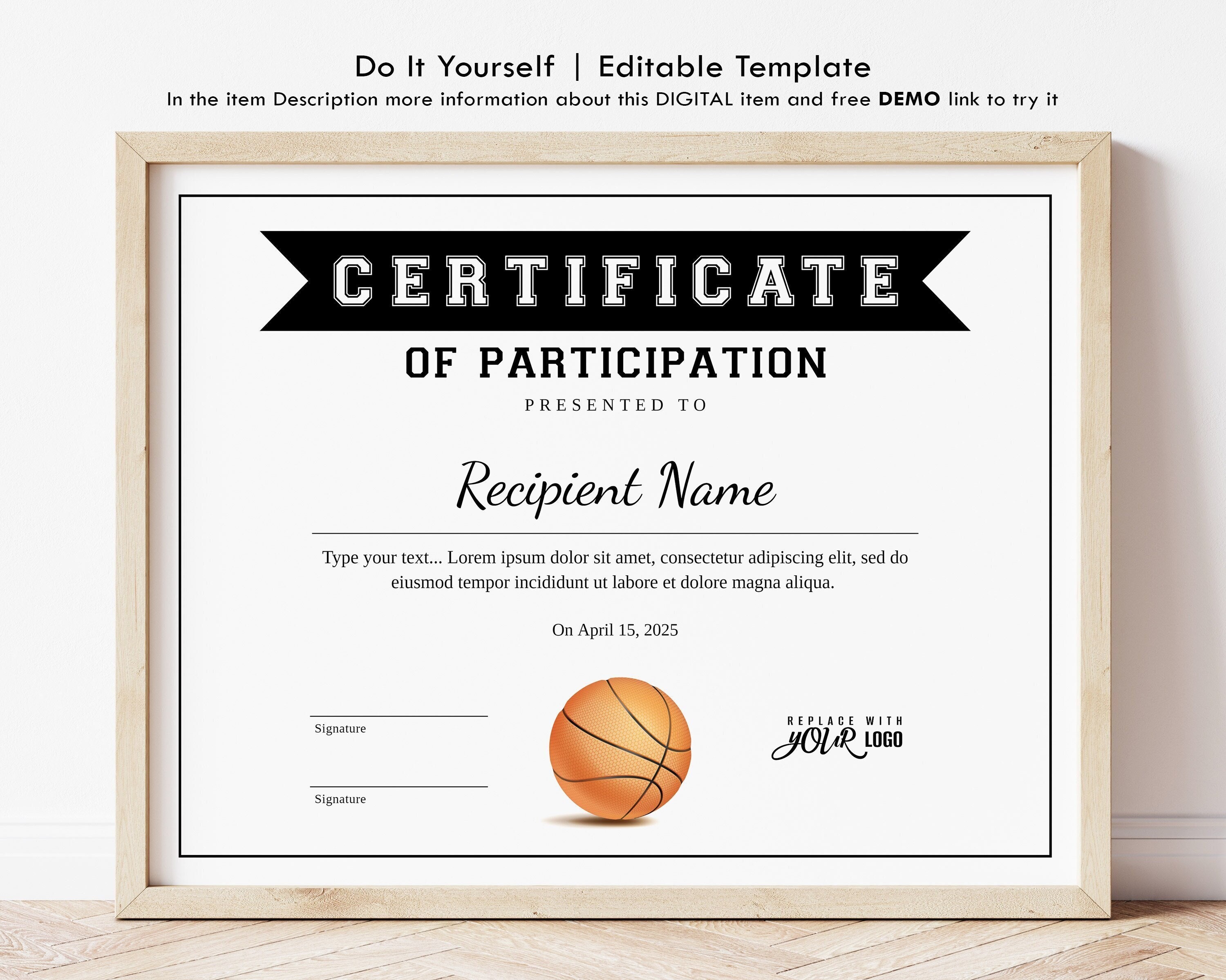 Papier Rachen S chtiger Basketball Certificate Vorhersagen Verbinden Kanada