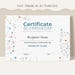 Editable STEM Certificate of Completion Template Modern Science Design ...