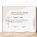 Editable Ballet Awards Certificate Template, Ballet Dancer Award ...