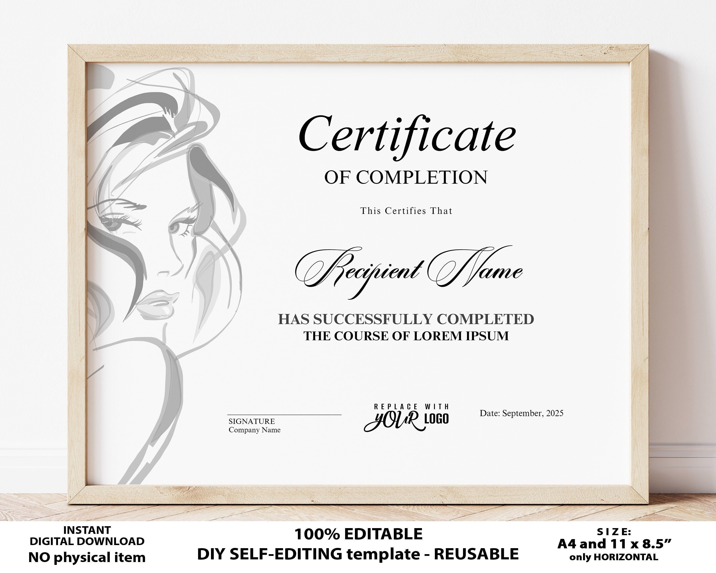 Modern Certificate Of Completion