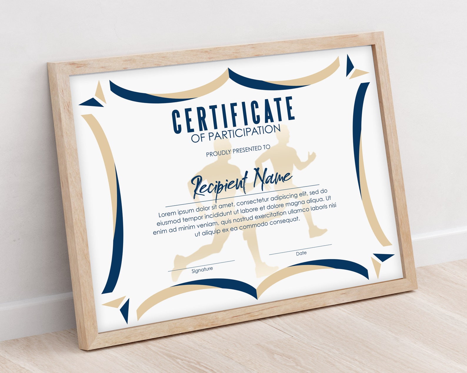 Editable Running Certificate Award Template Sports - Etsy