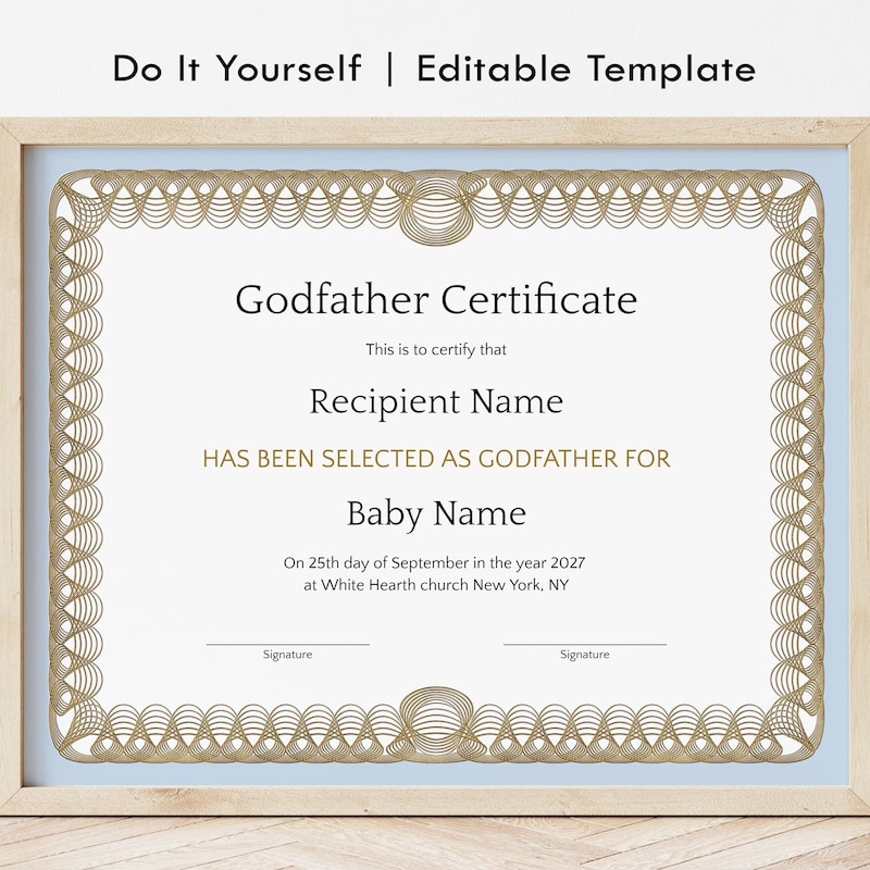 Non Religious Godparents - Etsy