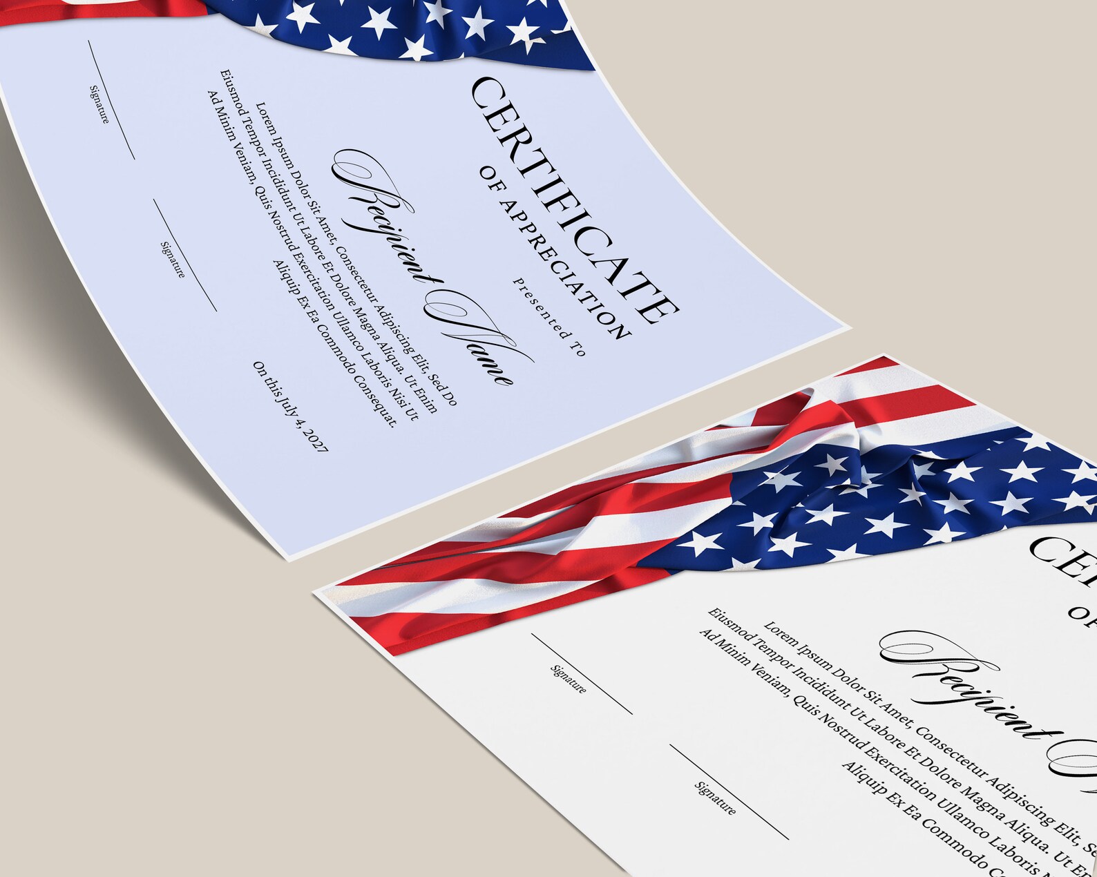 Veteran's Certificate of Appreciation Template, Editable Certificate ...