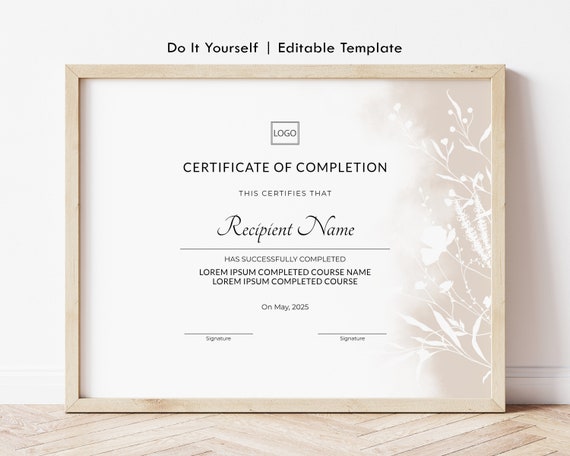 Commendation Certificate Template