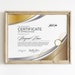 Gold Silver Bronze Certificate of Appreciation, Editable Printable ...