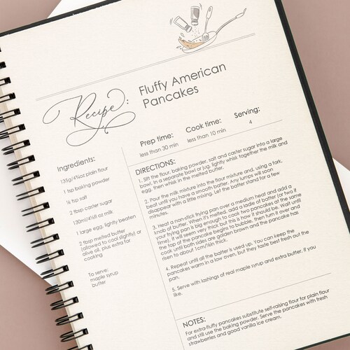 Editable Recipe Template Download Recipe Page Personalized - Etsy