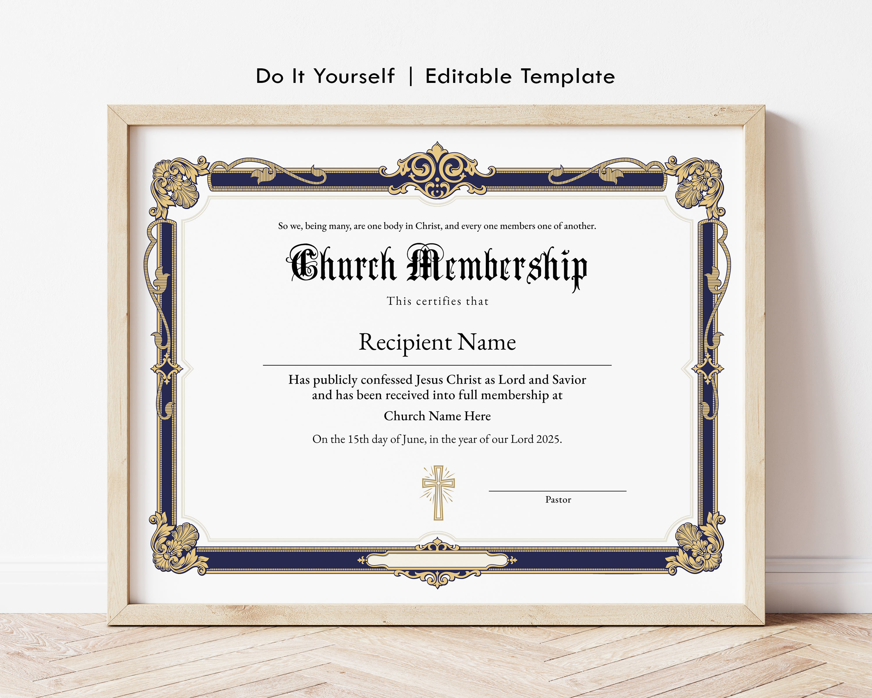 Church Certificate Templates