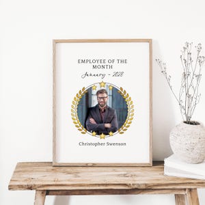 Employee of the Month Printable, Office Sign, Office Printable, Boss ...