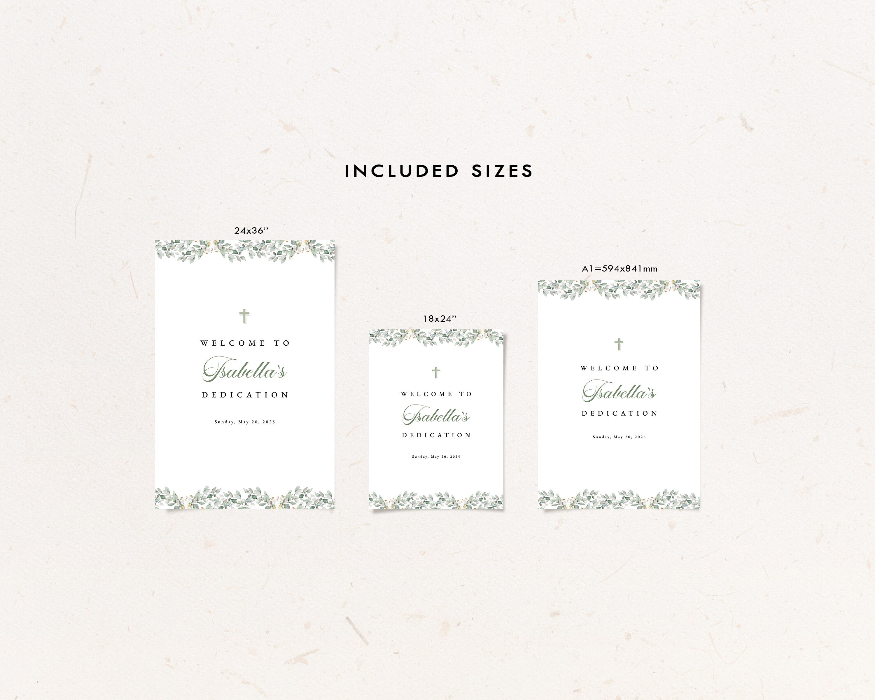 Dedication Welcome Sign Template Printable Large Dedication - Etsy