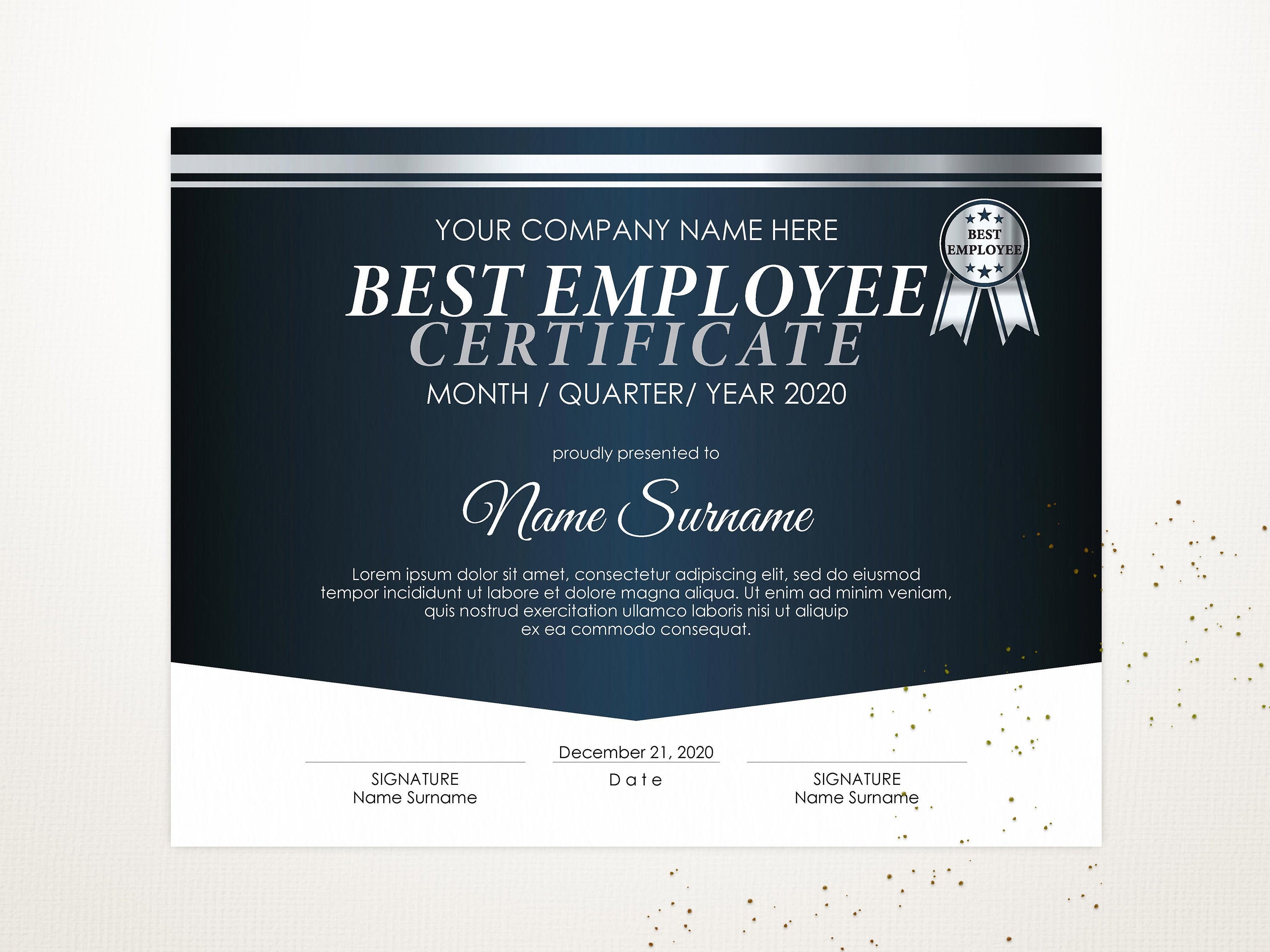 Best Employee Award Certificate Templates - Sampletemplate.my.id Best Employee Award Certificate Templates - Sampletemplate.my.id