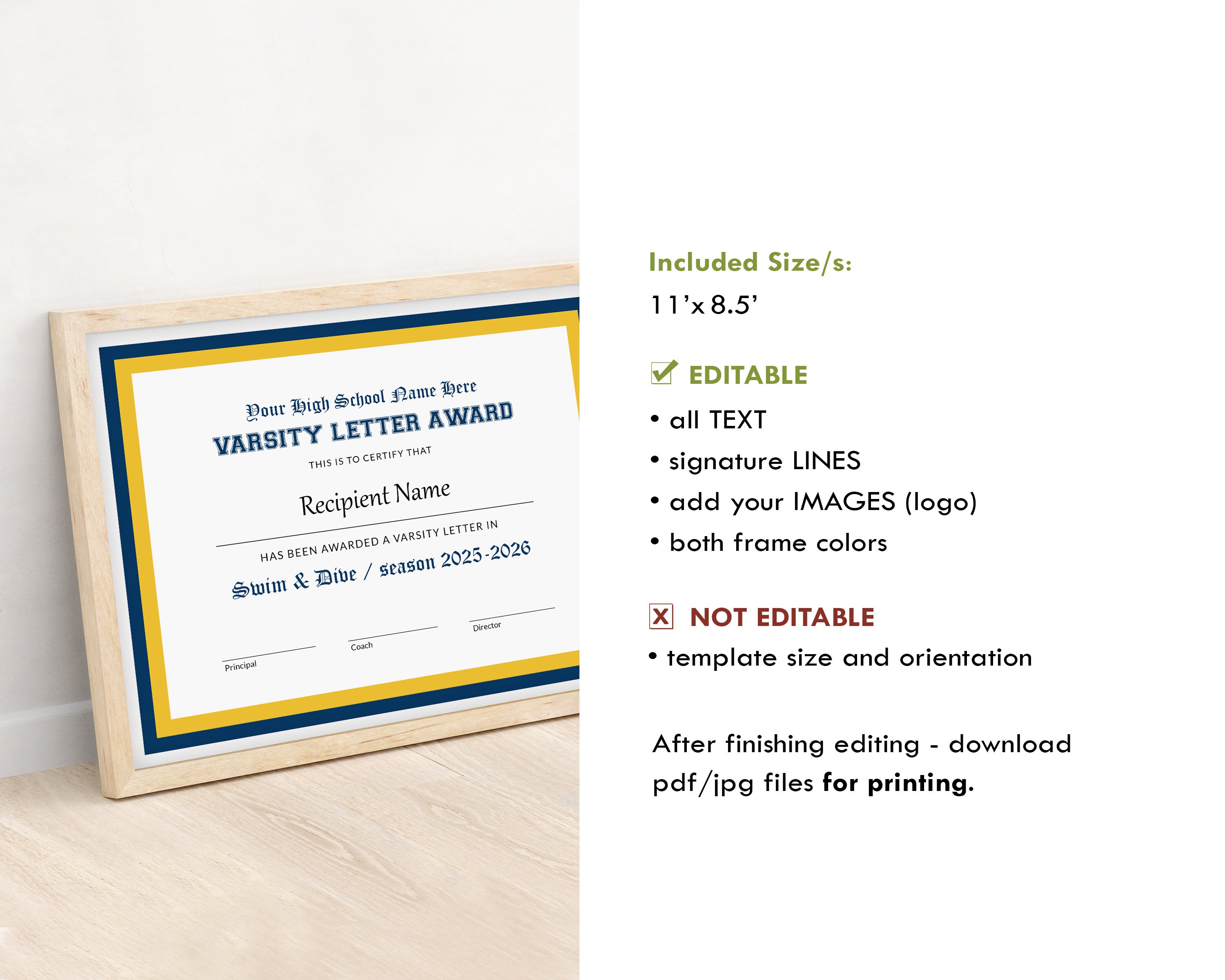 Varsity Certificates Templates 22 Award Certificate Templates Free