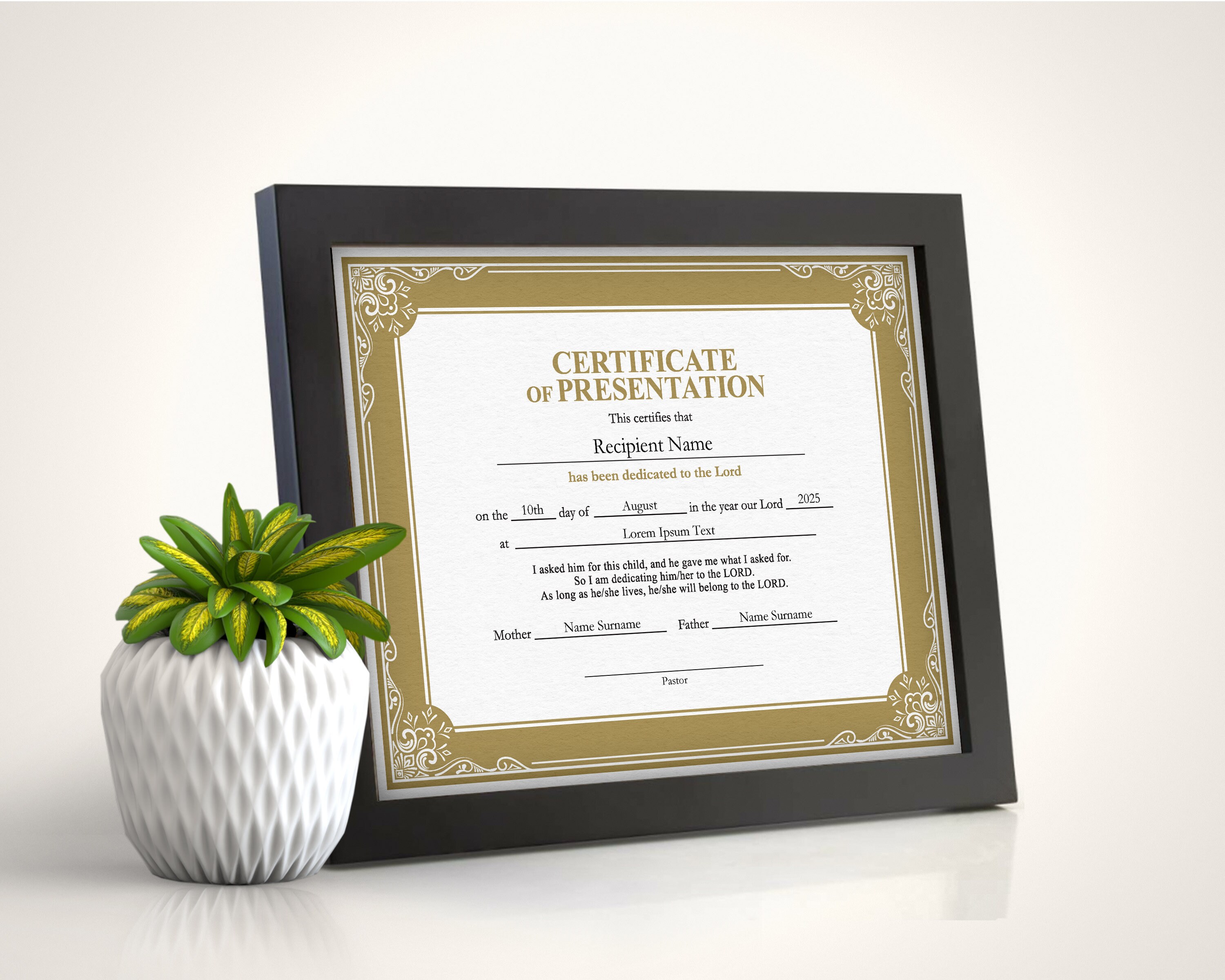 Editable Certificate of Presentation Template Printable | Etsy
