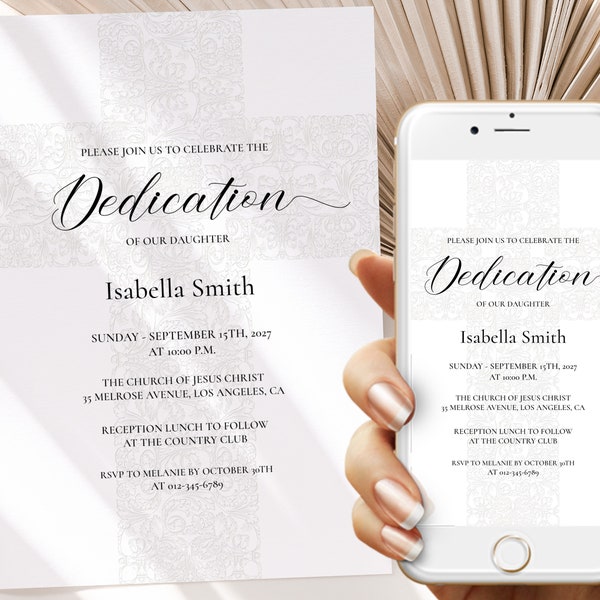 Church Dedication Invitations - Etsy