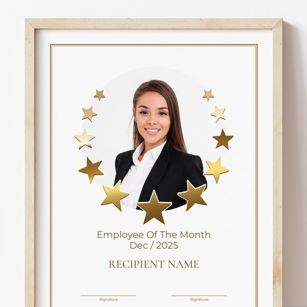 Employee of the Month Picture Frame - Etsy
