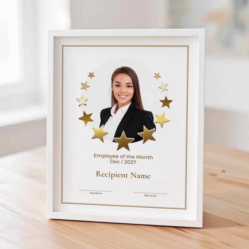 Employee of the Month Picture Frame - Etsy