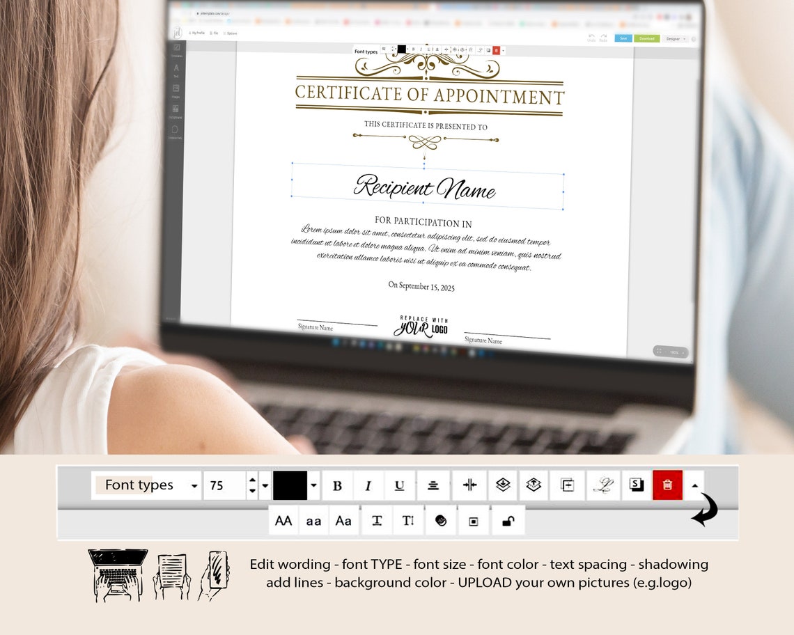 Editable Appointment Certificate Template Printable | Etsy