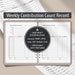 Church Weekly Offering, Weekly Contribution Count Record, Offerings and ...