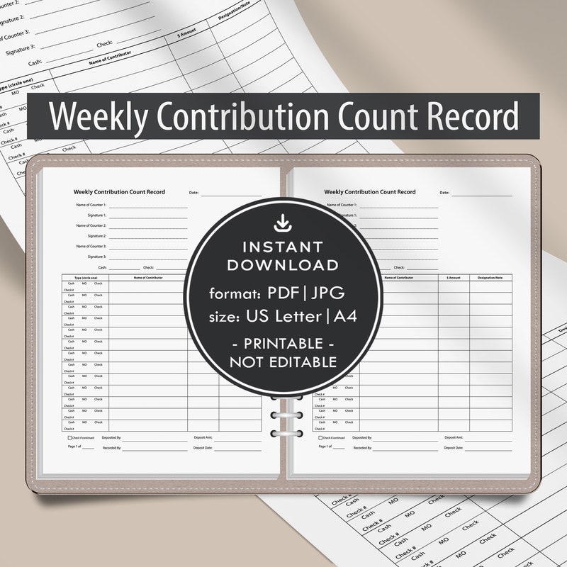 Tithes and Offering Tracker Spreadsheet - Etsy