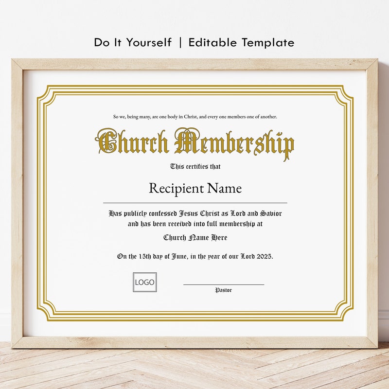 Church Membership Cards - Etsy