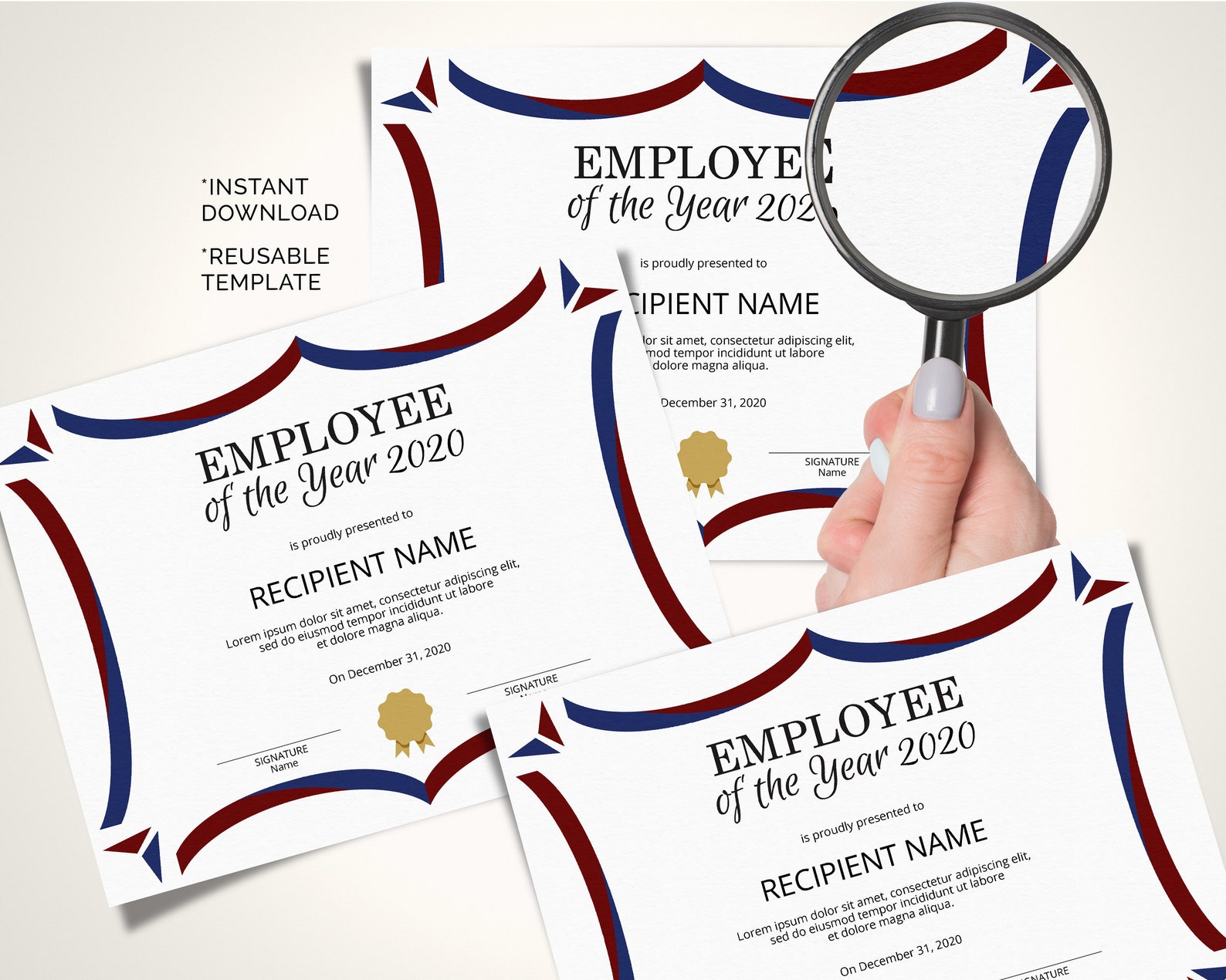 Employee Of The YEAR Editable Template Editable Award Employee Etsy employee-of-the-year-editable-template-editable-award-employee-etsy