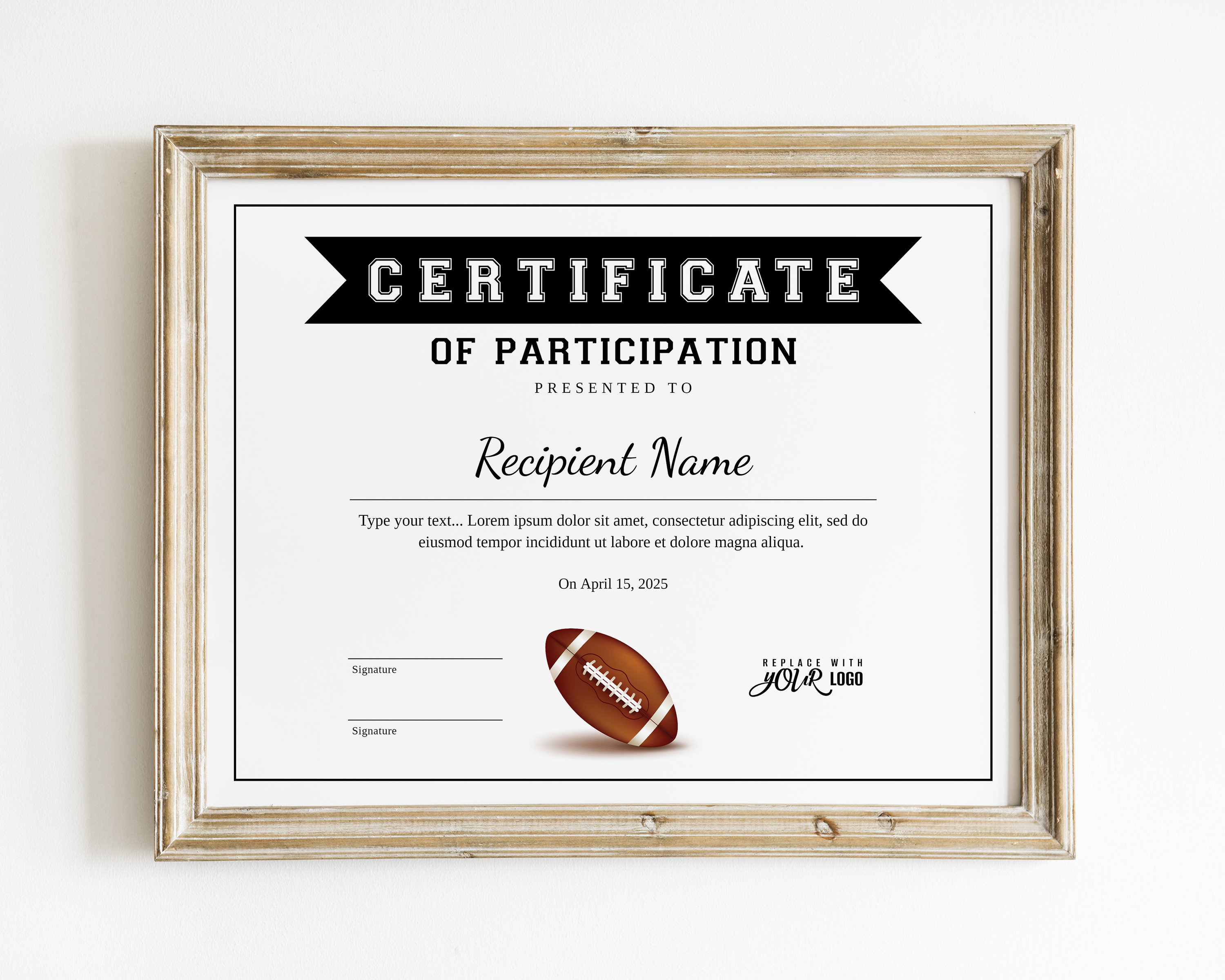Football Certificates Templates