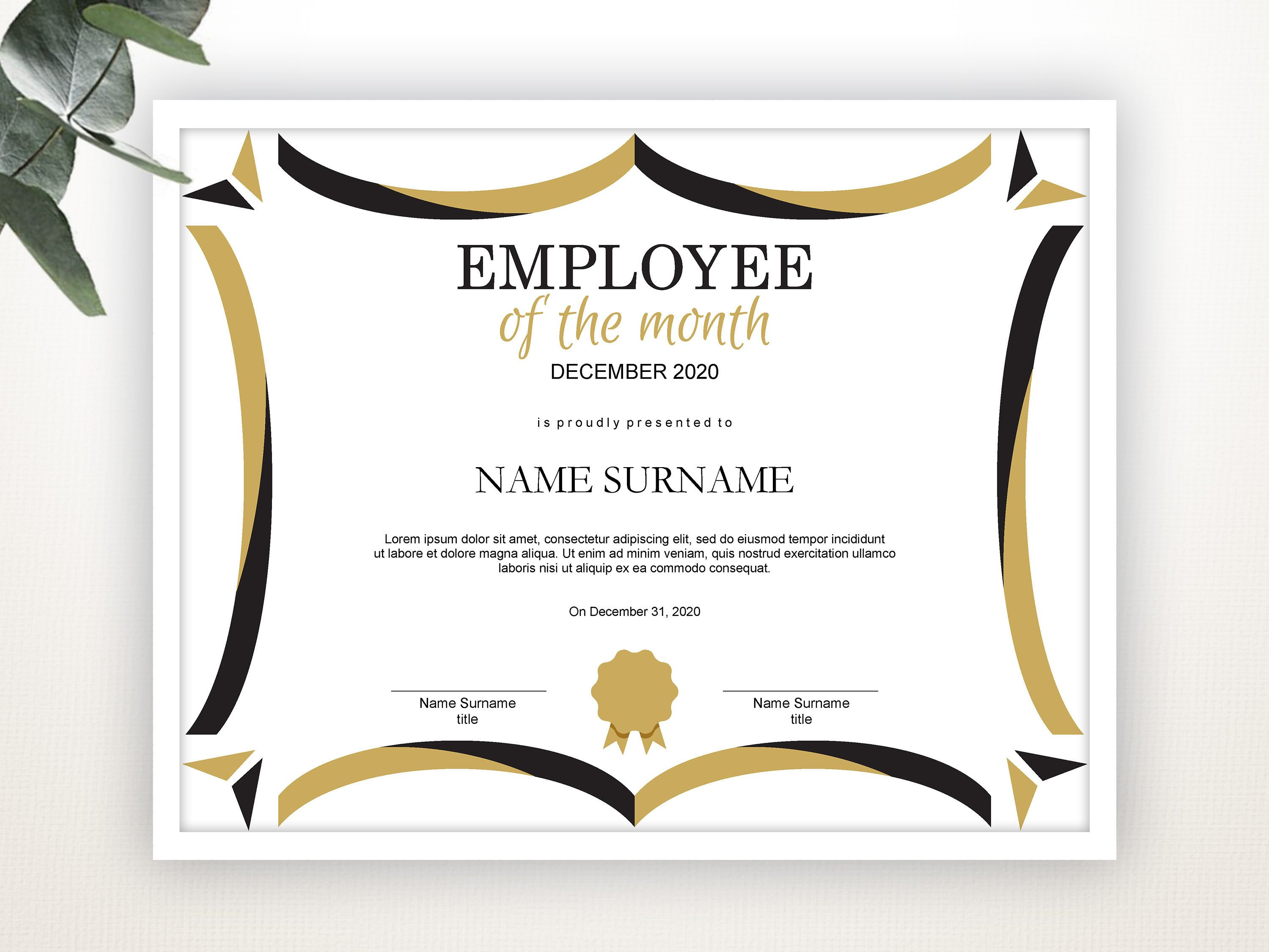 Employee of the Month EDITABLE Template Editable Award | Etsy Employee of the Month EDITABLE Template Editable Award | Etsy