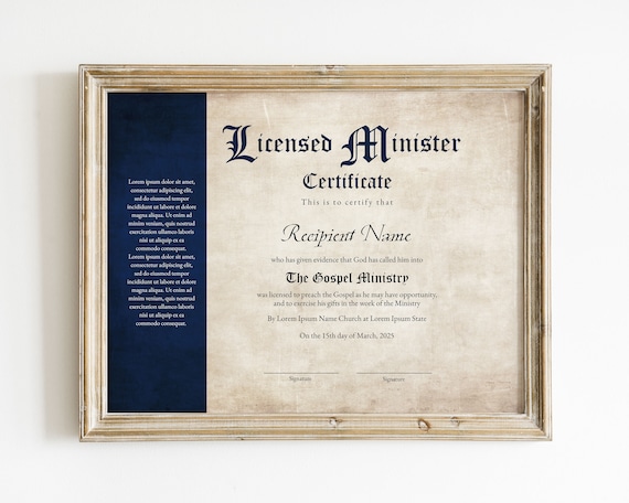 License Certificate Template