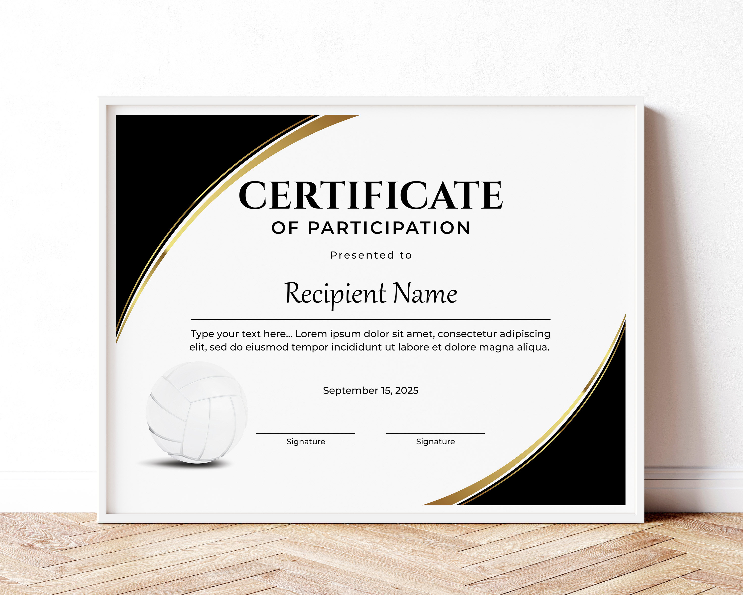 EDITABLE Volleyball Awards Certificate Template, Printable Sports ...