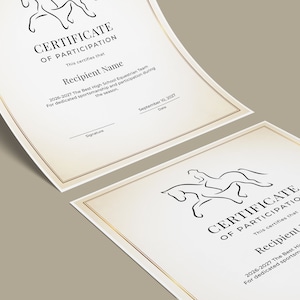 Editable Equestrian Award Certificate Template, Horse Riding ...