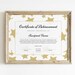 Editable Certificate of Achievement Award Certificate Template ...