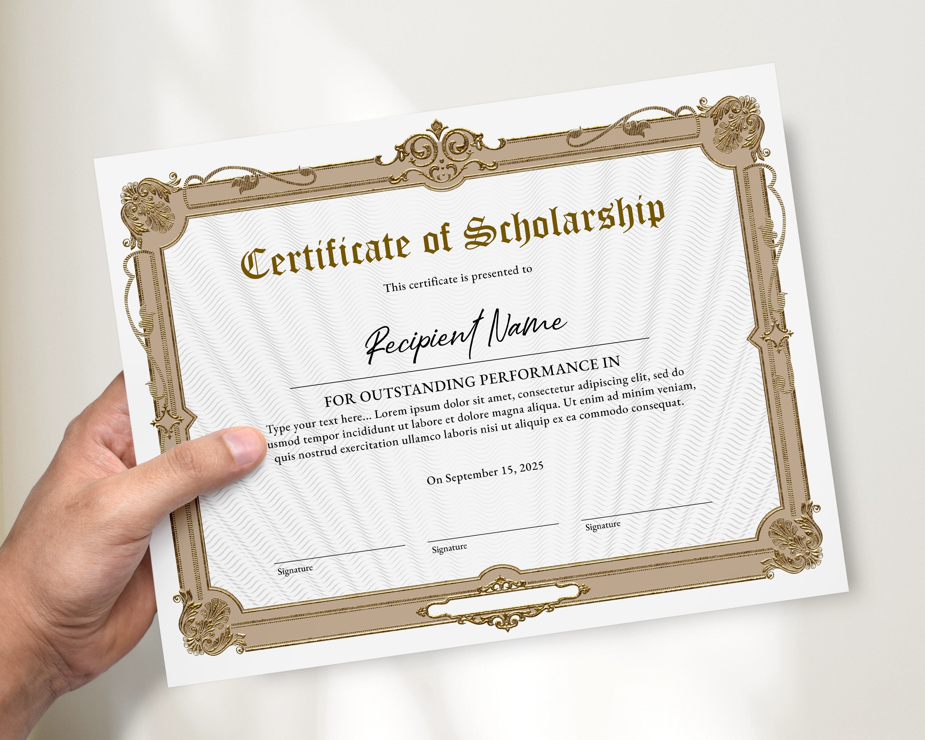 Academic Awards Certificates