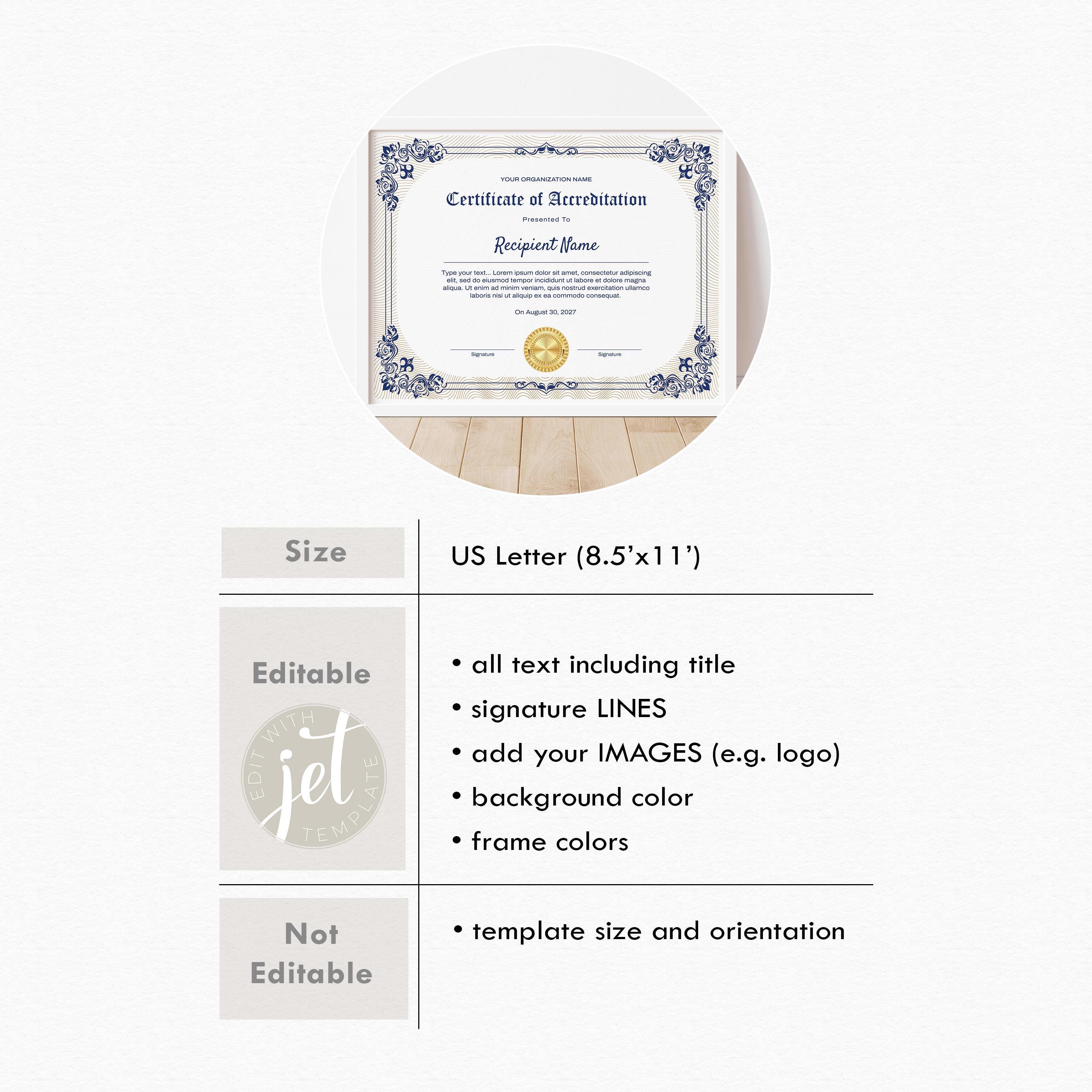 Accreditation Template