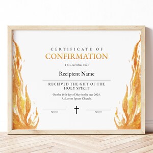Confirmation Certificate Template, Editable Certificate Receiving the ...