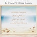 Beach Wedding Ceremony Certificate Template Editable Summer - Etsy