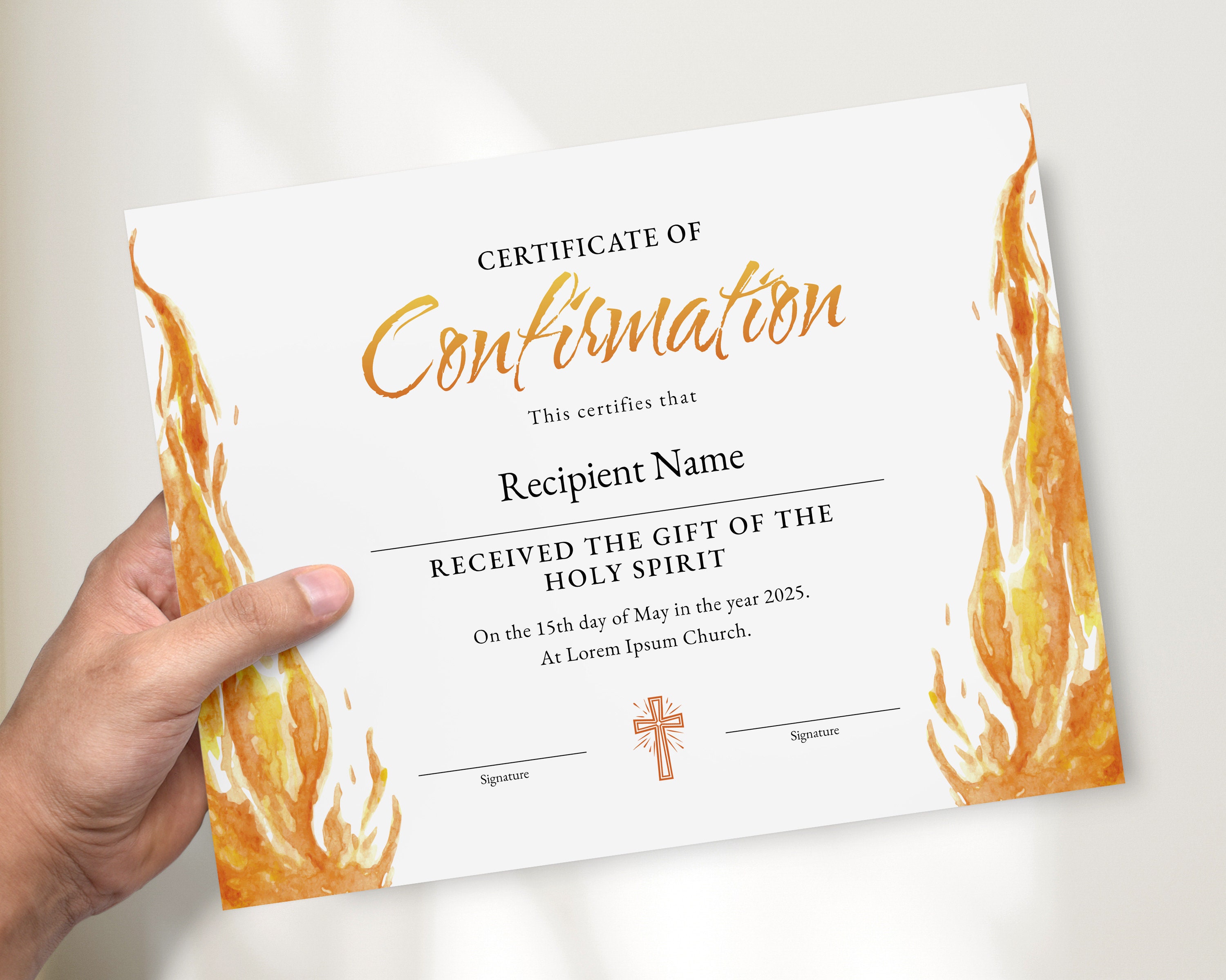 Spirit Certificate Template